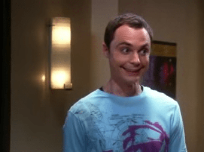 Sheldon Cooper smiling – ankurb